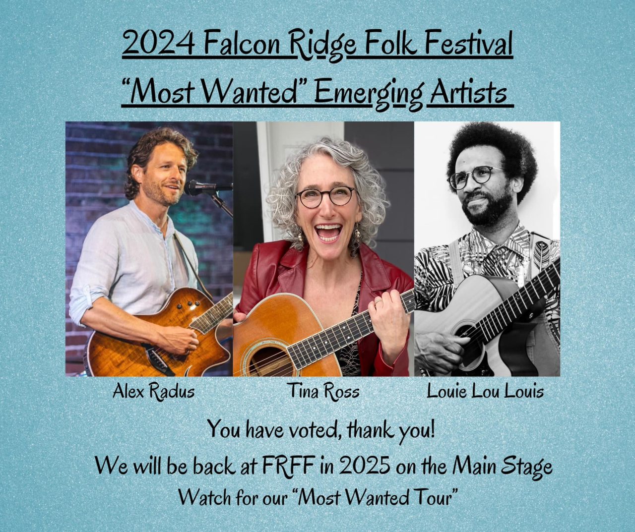 Thank you Falcon Ridge! - ALEX RADUS TRIO - TRIBUTARIES | OUT NOW!